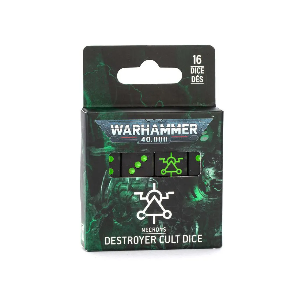 Warhammer 40k: Necrons: Destroyer Cult Dice | Golden Goblin Games