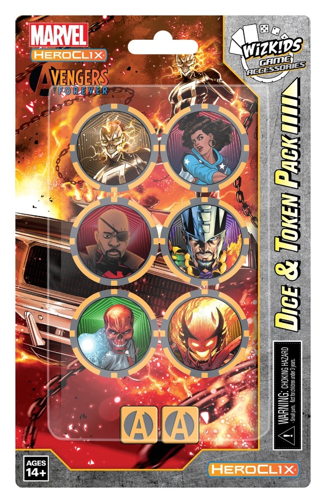 Marvel HeroClix: Avengers Forever: Dice and Token Pack Ghost Rider ...